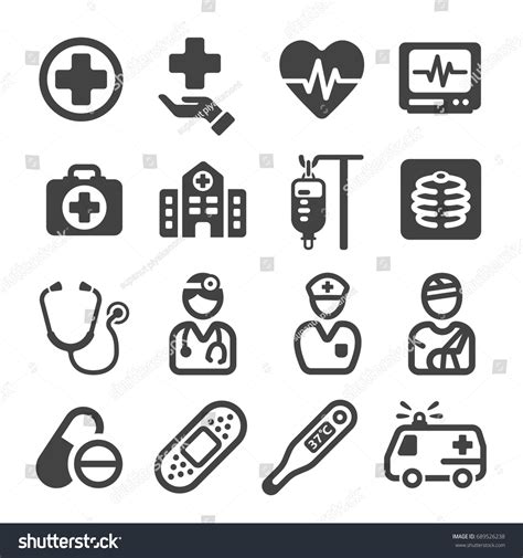 医学图标 库存矢量图（免版税）689526238 Shutterstock
