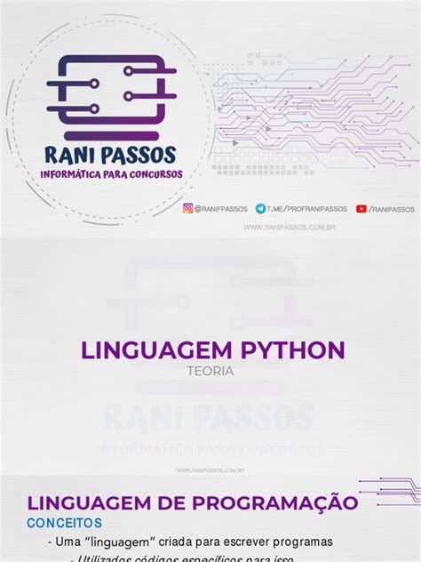 Linguagem Python Completo Pdf Linguagem De Programação Python