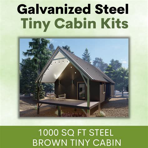 The Steel Brown Tiny Cabin 1000 Sq Ft Of Rustic Luxury Tiny Cabin