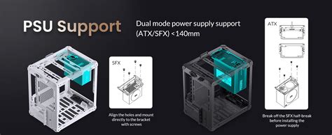 Amazon Com JONSBO C6 ITX White Mini ITX Handled Mesh PC Case Simple Compact Desktop ITX