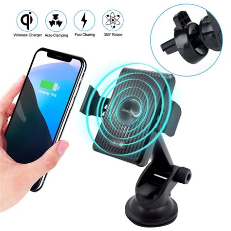 W W W Wireless Charger Charging Mount Touch Control Wireless Phone Charger Smart Portable