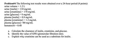 Solved Problem 4 The Following Test Results Were Obtained Chegg Com