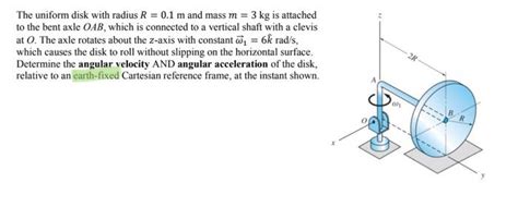 solved hints disk rotates about b which itself rotates