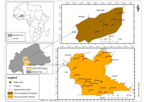 Map Of The Stady Area Download Scientific Diagram