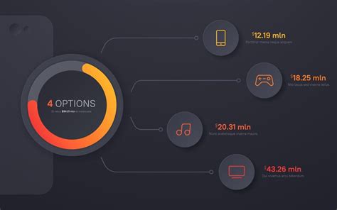 Premium Vector Vector Presentation Infographic Structure Chart Design Four Options