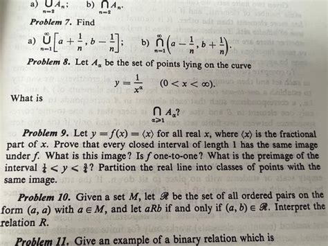 solved a ⋃n 2an b ⋂n 2an problem 7 find a