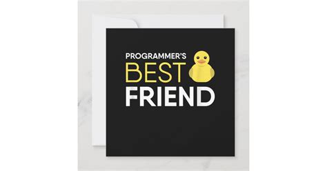 Rubber Duck Debugging Programmers Best Friend Invitation Zazzle