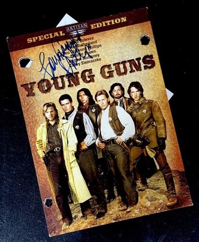 Lou Diamond Phillips Signed Dvd Cover Young Guns Jsa Certified Ebay