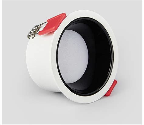 Shallow W Dimmable Recessed Spot Mm Depth LED White Or Black Myplanetled