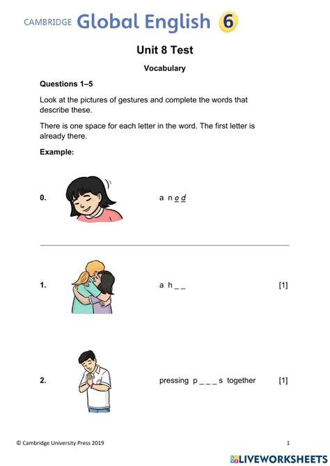 Unit 8 Test Online Exercise For Live Worksheets