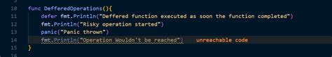 Bezyl Mophat On Linkedin Today I Came Across Deferred Functions In Go