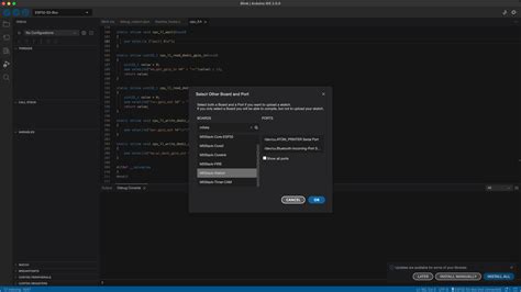 Part Of The Development Version Is Missing In Arduino IDE But It Can Be Found In Arduino