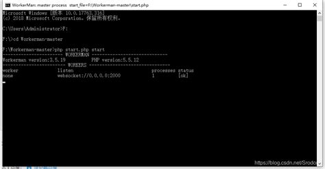 workerman 安装和简单使用（windows环境下） workerman电脑下载和在服务器下载一样吗 csdn博客