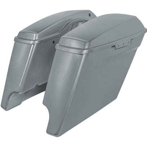 Hogworkz Gunship Gray 4 In Dual Cut Stretched Saddlebags Hw156082