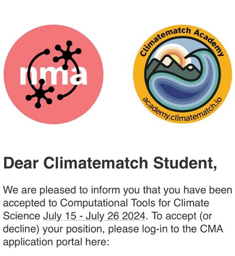 Im Excited To Announce That Ive Been Accepted Into The Climatematch