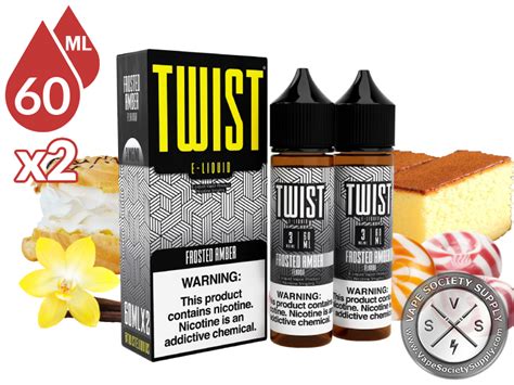 Frosted Amber TWIST E LIQUID Ml Vape Society Supply