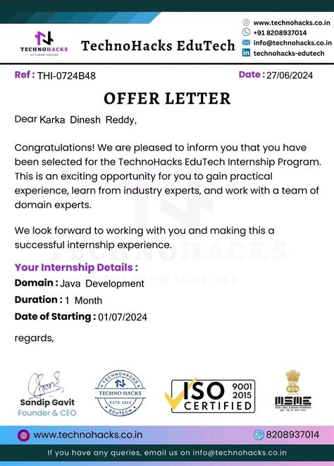 Karka Dinesh Reddy On Linkedin Thrilled To Announce My New Opportunity With Technohacks Edutech