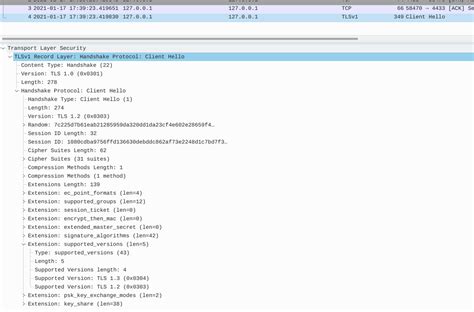 Wireshark How Does The Client Hello Message Choose The Record Layer