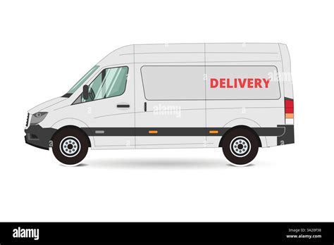 White Delivery Van Vector Design Stock Vector Image And Art Alamy