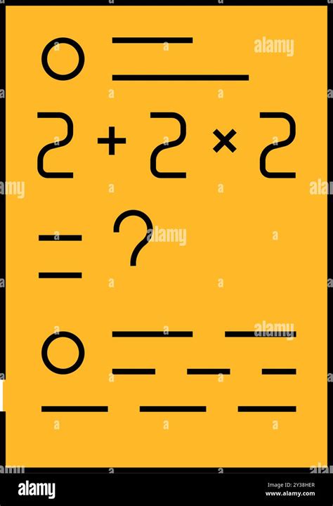 Math Problems Icon Color Illustration Stock Vector Image And Art Alamy