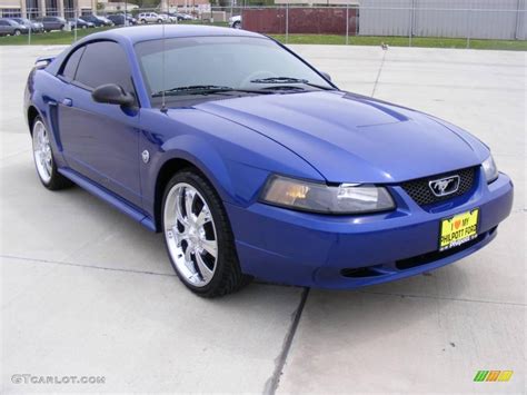 Sonic Blue Metallic 2004 Ford Mustang V6 Coupe Exterior Photo 6693643