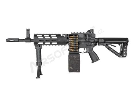 M4 M16 Sr25 416 Airsoft Puska Cm16 Lmg Stealth Fekete