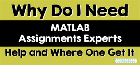 why do i need matlab assignments experts help and where one get it