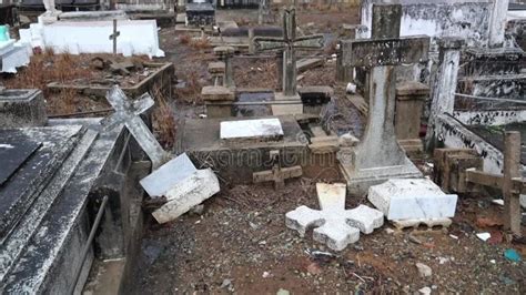 Eusebio Lopez Ramirez Cemetery In Humacao Puerto Rico After Floods