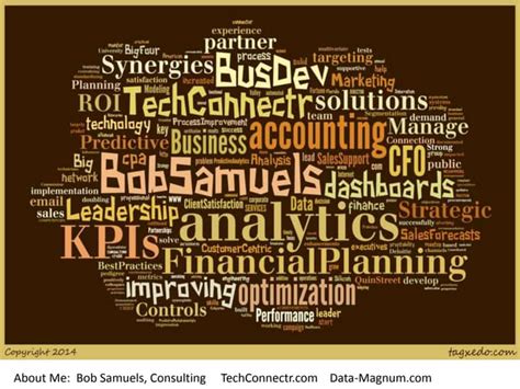 Bob Samuels Techconnectr Data Magnum About Me Pptx