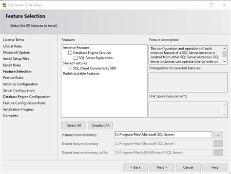 Sql Server 2014 Setup Stuck On Feature Selection Super User