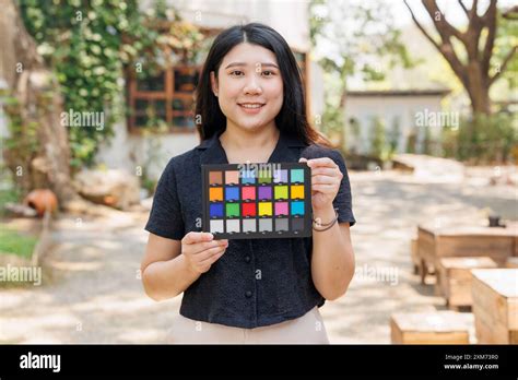 Model Holding Colors Checker Board Colour Accuracy Marker Tile Colors