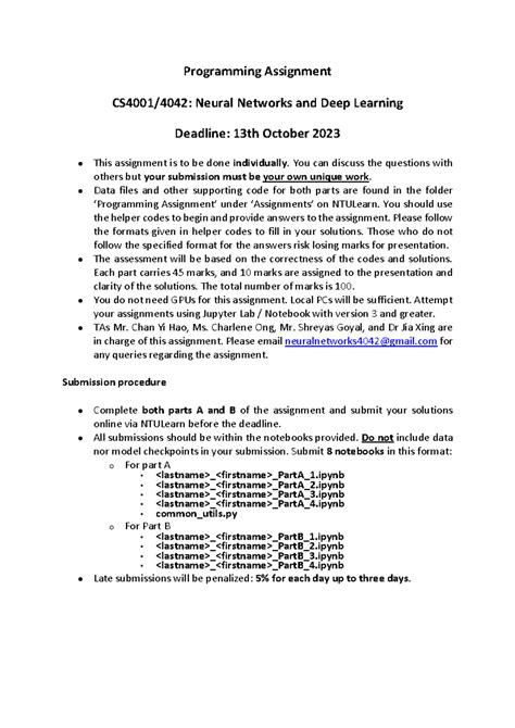 Assignment Programming Assignment Cs40014042 Neural Networks And Deep Learning Deadline 1 3