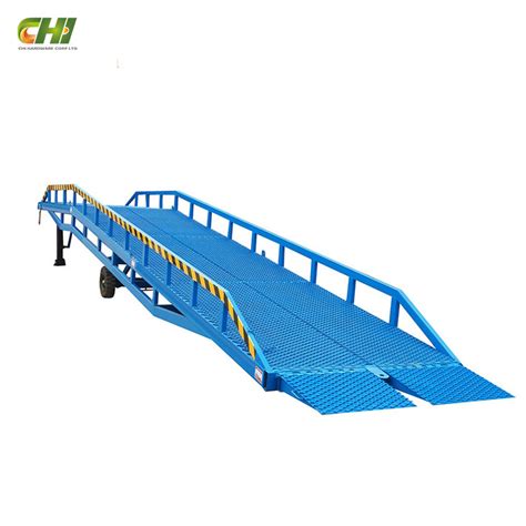 Module Loading Dock Ramp Truck Movable Portable Mobile Container Load Ramp Manual Loading