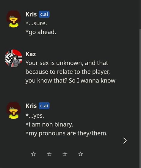 I Challenge You To Make Kris Confess Their Sex Rcharacterai I Challenge You To Make Kris Confess Their Sex Rcharacterai