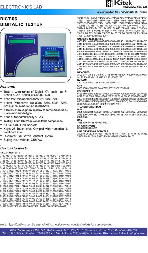 Dijital Ic Tester Analog Ic Tester Doğrusal Ic Tester Buy Ic Test Cihazı Dijital Ic Test