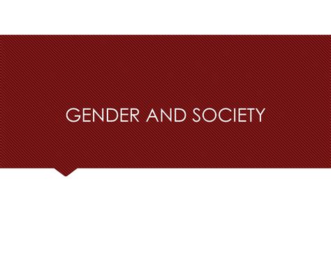 Gender And Society 7 30 9 00am GENDER AND SOCIETY INTERSEX Are Born With Sex Characteristics