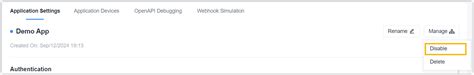 Disable Or Enable An Application