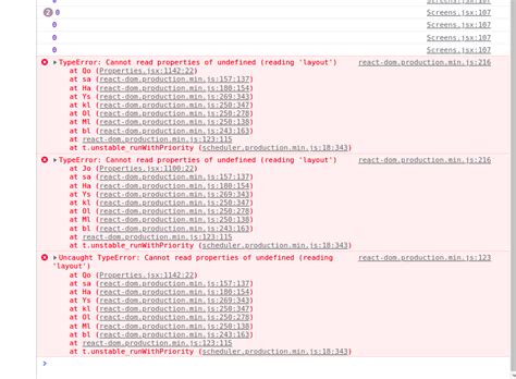 screen broken when i click on properties and click in another screen