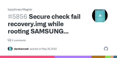 Secure Check Fail Recoveryimg While Rooting Samsung Galaxy Tab A 80
