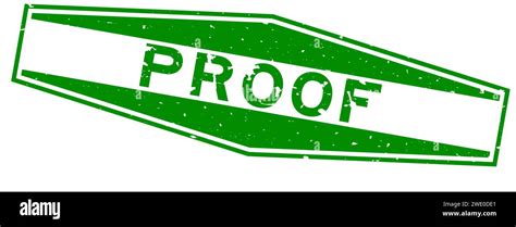 Grunge Green Proof Word Hexagon Rubber Seal Stamp On White Background Stock Vector Image And Art