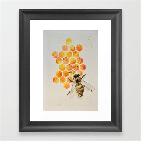 Honey Bee Framed Art Print By Ayadevin Cutetideas T Bees