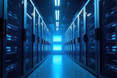 Modern Data Storage In The Hybrid Cloud Environment Stock Illustration Illustration Of Server