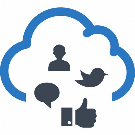 Cloud Computing Connection Network Social Media Icon Download On Iconfinder