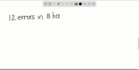 SOLVED Write Each Rate As A Unit Rate See Example Errors In Hours