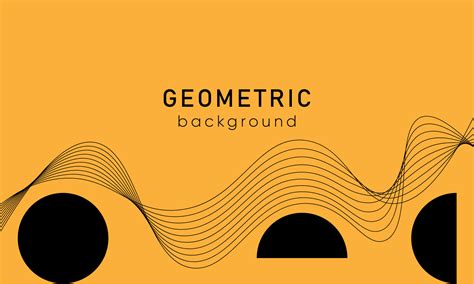 Geometric Abstract Backgrounds Design Composition Of Simple Geometric Shapes And Waves On