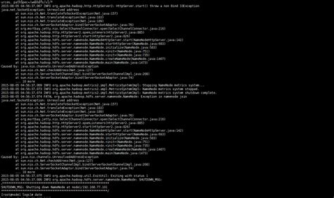 hadoop2 6 0 master namenode启动报错： socketexception unresolved