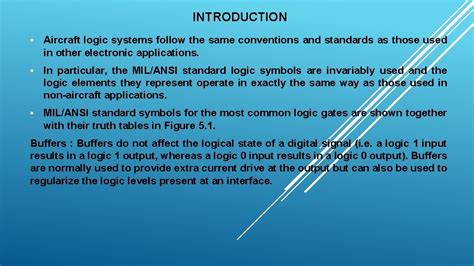 Logic Circuits Introduction Aircraft Logic Systems Follow The