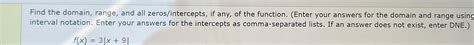 solved find the domain range and all zeros intercepts ﻿if