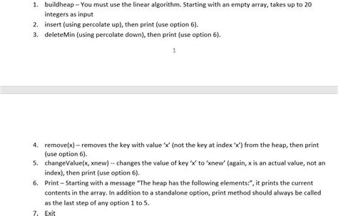 solved need help with binary heap using java in addition to