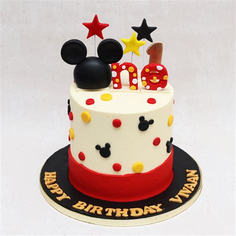 Mickey Mouse Theme Cake Mickey Mouse Cake Order Custom Cakes In Bangalore Liliyum